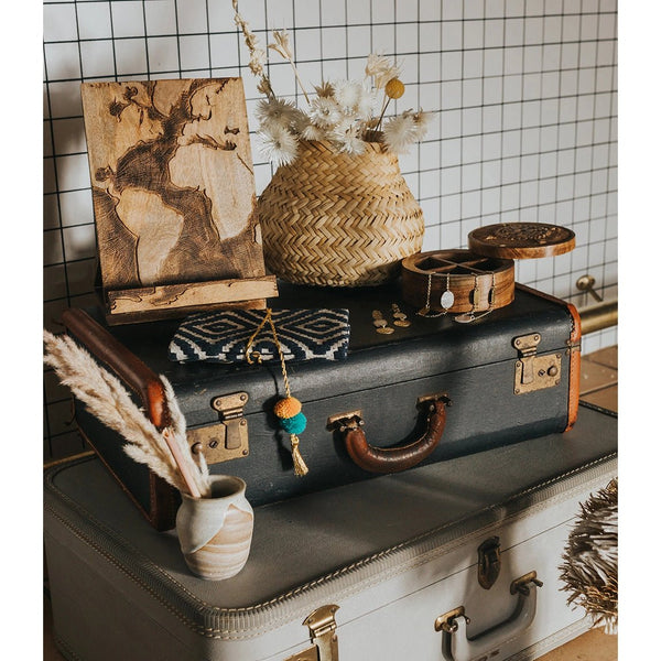 World Map Tablet and Book Stand - Laadi Designs